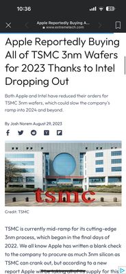 TSMC sẽ chỉ sản xuất chip 3nm cho Apple trong năm nay