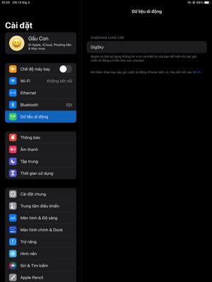 Ipad k ON được dữ liệu di động | Viết bởi Khoi bbbvvv